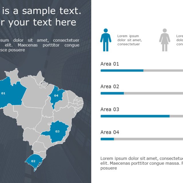 Brazil Map 2 PowerPoint Template