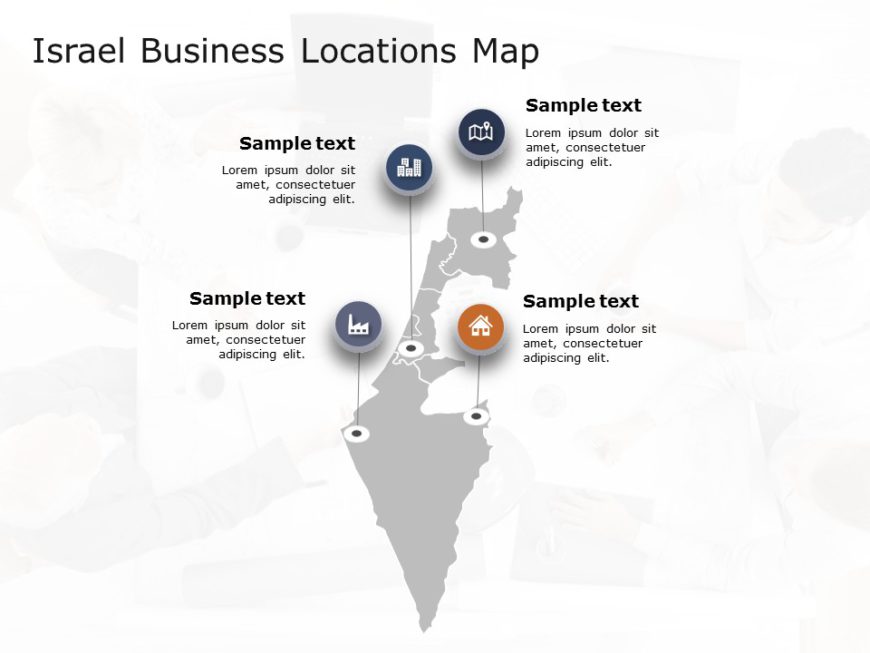 Israel Map Powerpoint Template 5 | Map PowerPoint Templates | SlideUpLift
