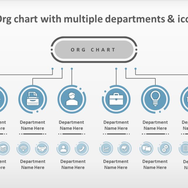 Org Chart Employee Roles PowerPoint Template