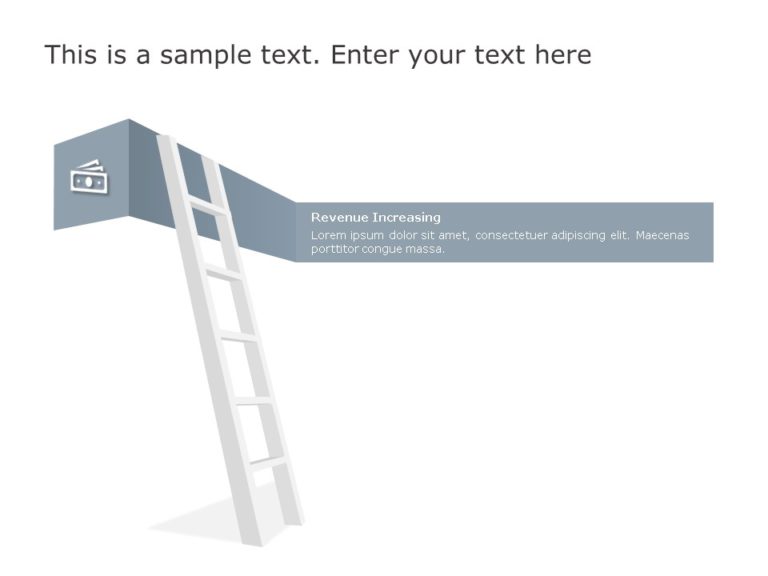 Animated step ladder diagram | Animated PowerPoint Templates | SlideUpLift