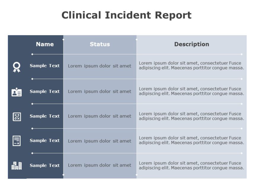 Clinical Incident Report 04 PowerPoint Template | SlideUpLift