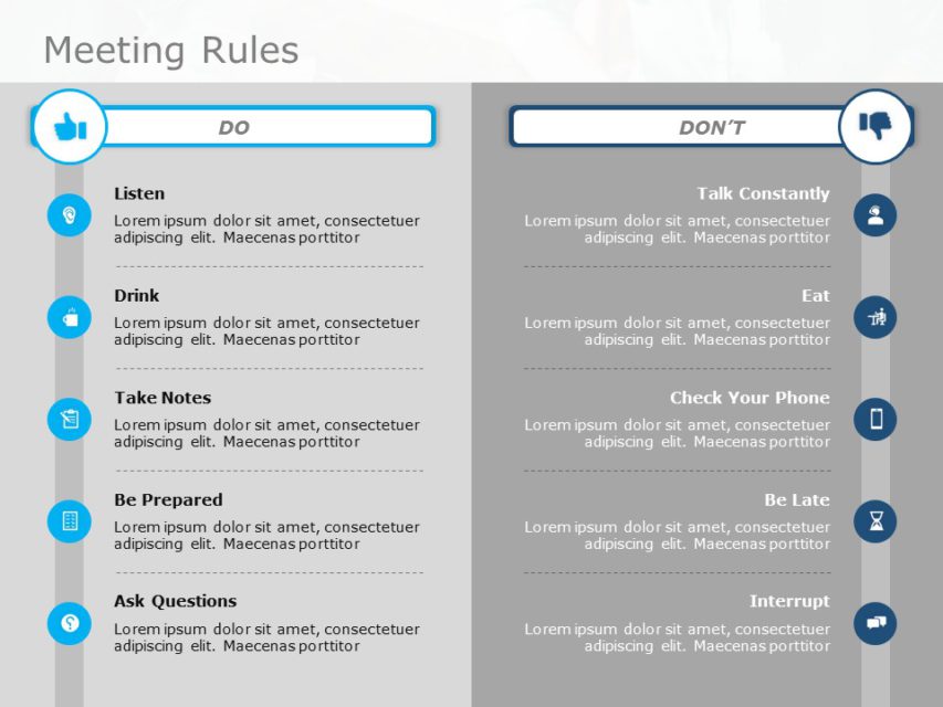 Meeting Rules 01 PowerPoint Template | SlideUpLift