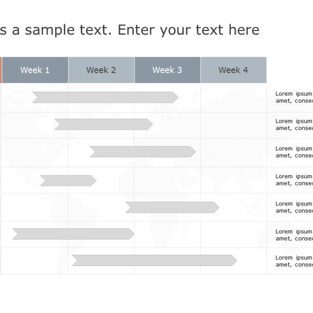 Animated Editable Gantt Chart PowerPoint Template | SlideUpLift