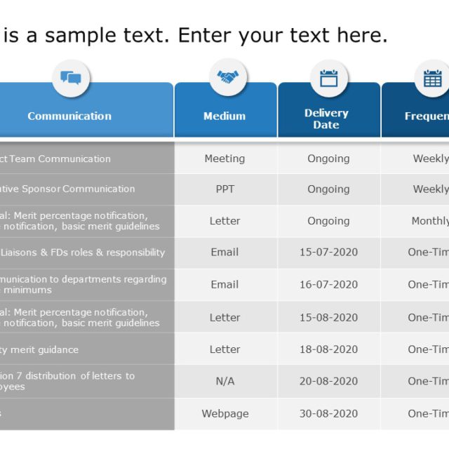 Animated Project Communication Plan PowerPoint Template | SlideUpLift