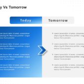 Yesterday Vs Today Vs Tomorrow PowerPoint Template