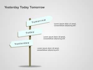 Yesterday Tomorrow PowerPoint Template | SlideUpLift