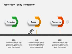 Yesterday Vs Today Vs Tomorrow PowerPoint Template | SlideUpLift