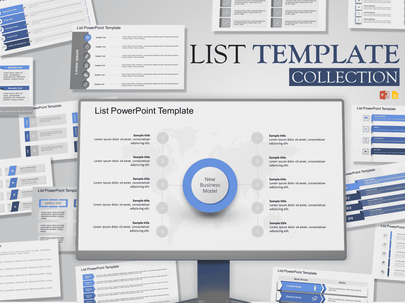 List Templates Collection for PowerPoint & Google Slides | SlideUpLift
