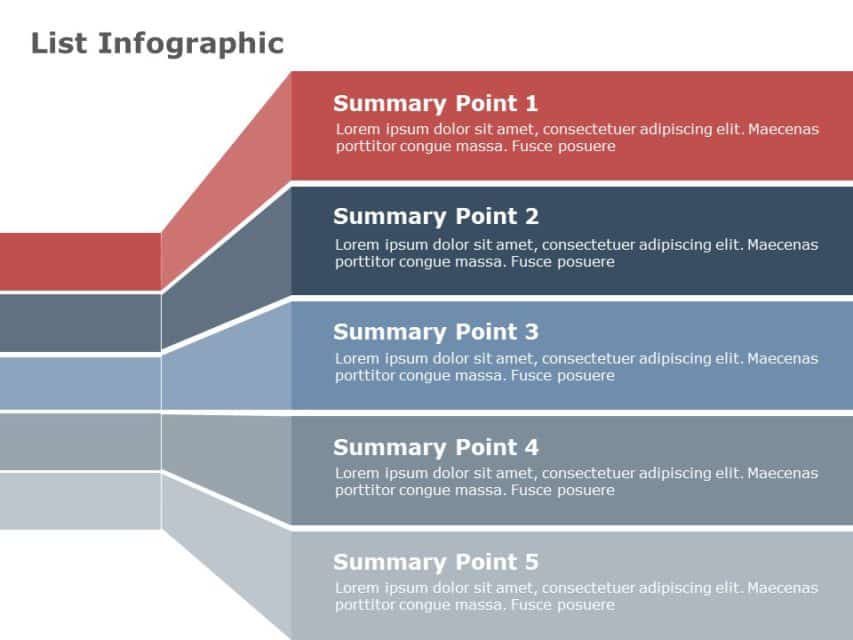 List Infographic PowerPoint Template | SlideUpLift
