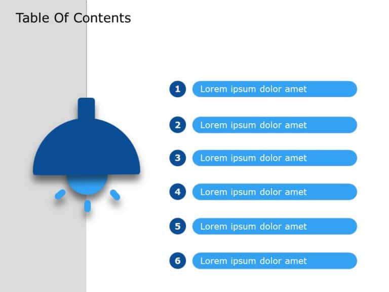 Table Of Contents Templates For PowerPoint Google Slides