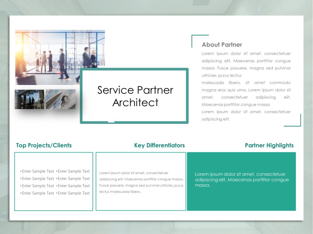 Animated Service Partner Profile PowerPoint Template