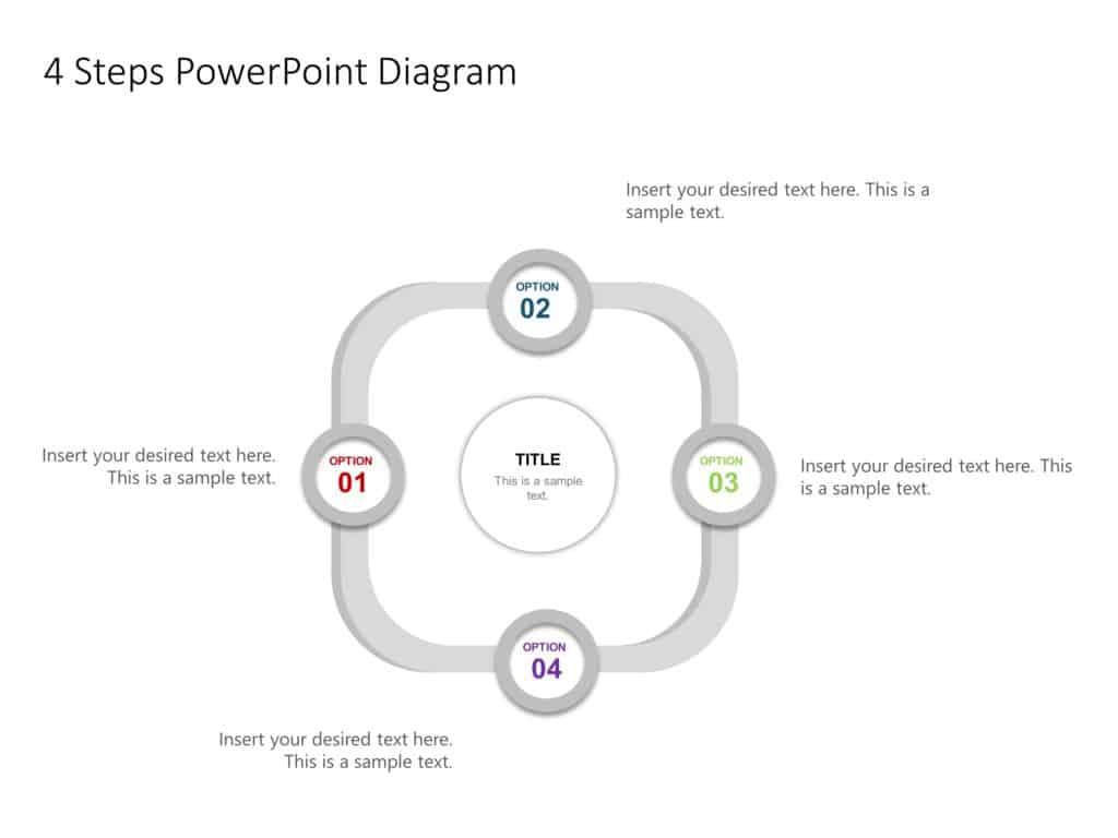 Free 4 Steps Business Diagram PowerPoint Template