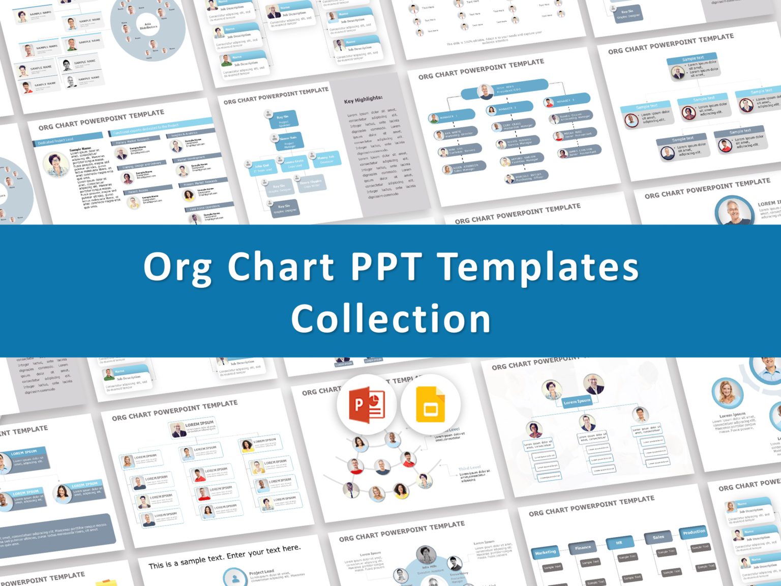 Org Chart Template PowerPoint Layouts– Visualize Your Team’s Hierarchy