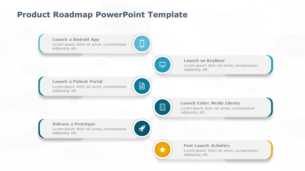 Product Roadmap PowerPoint Template | Online Product PPT
