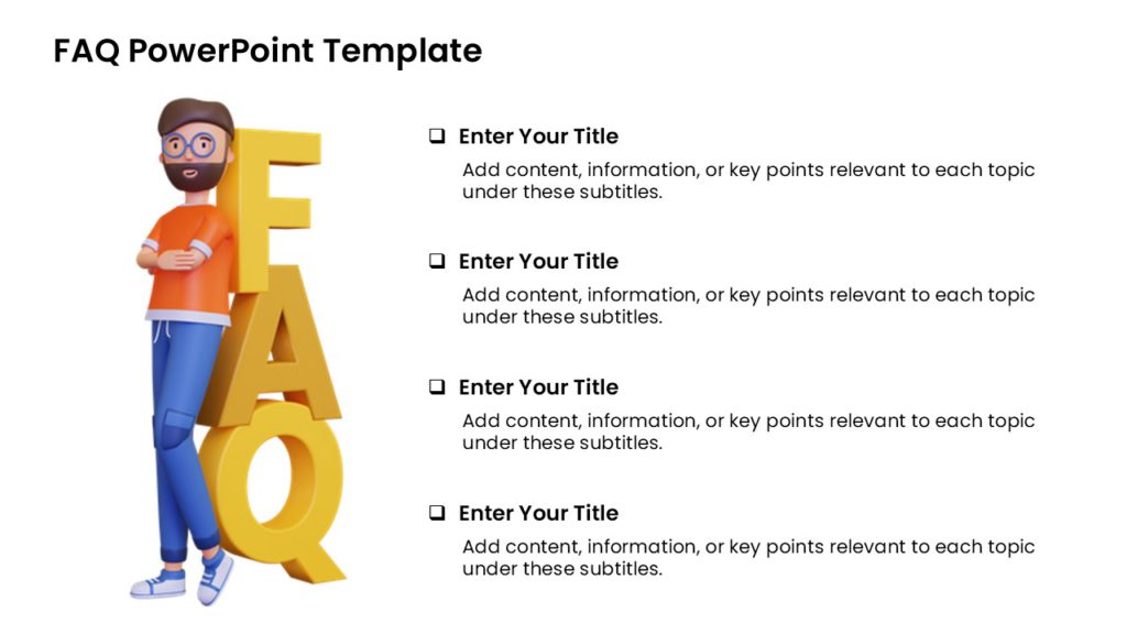 Editable FAQ Templates For PowerPoint | SlideUpLift