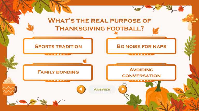 Thanksgiving Family Feud PowerPoint Template
